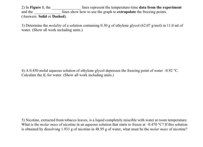 Solved 2) In Figure 1, the lines represent the | Chegg.com