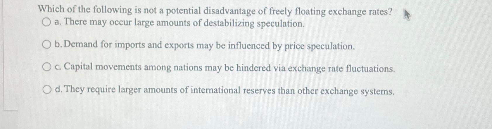 Solved Which of the following is not a potential | Chegg.com