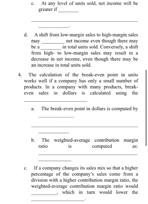 Solved A. Cost-Volume-Profit (CVP) Review. 1. CVP income | Chegg.com
