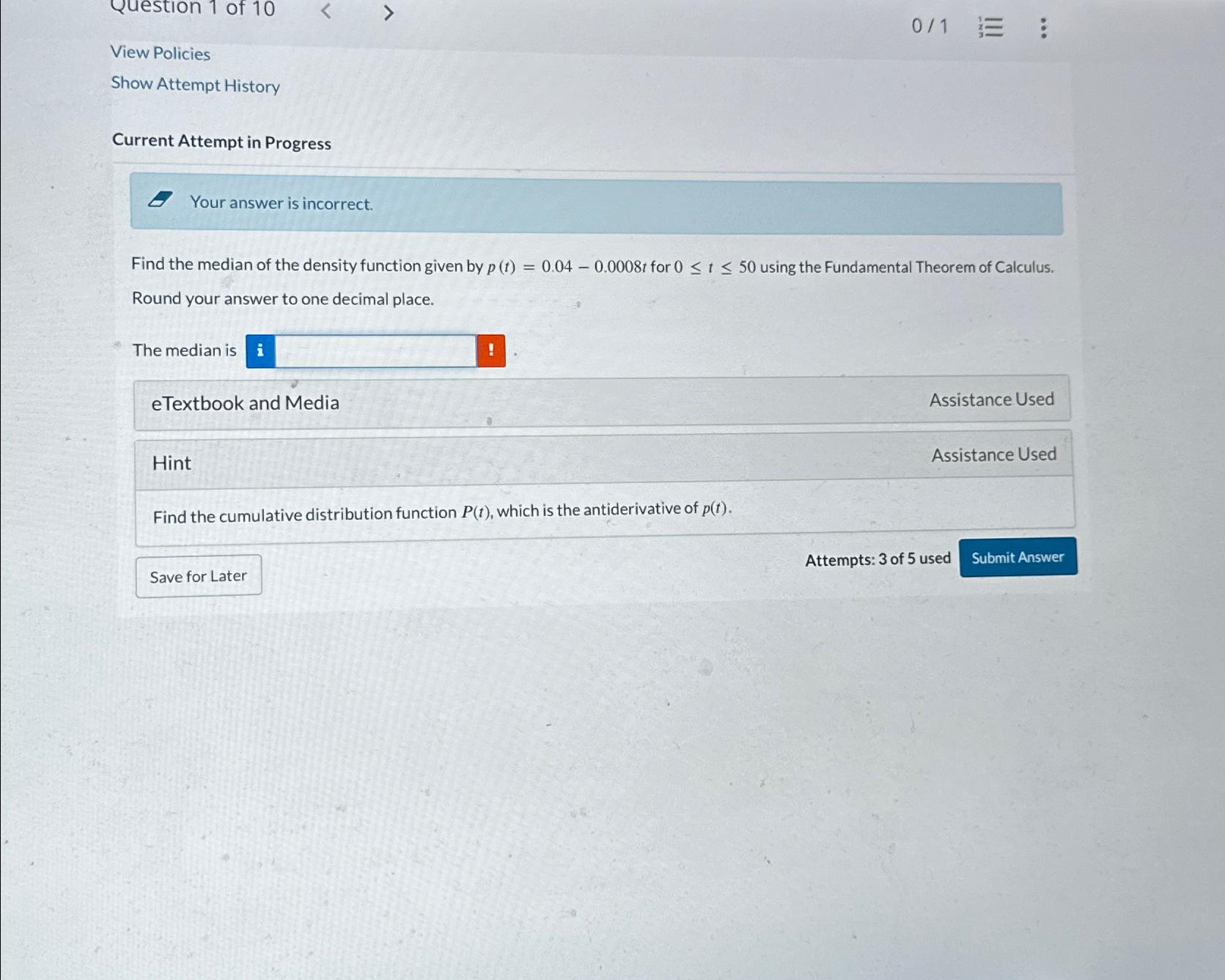 Solved Question 1 of 10\\n(0)/(1)\\nView Policies\\nShow | Chegg.com