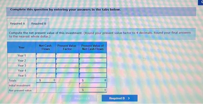 Solved Exercise 24-8 (Algo) Net present value and unequal | Chegg.com