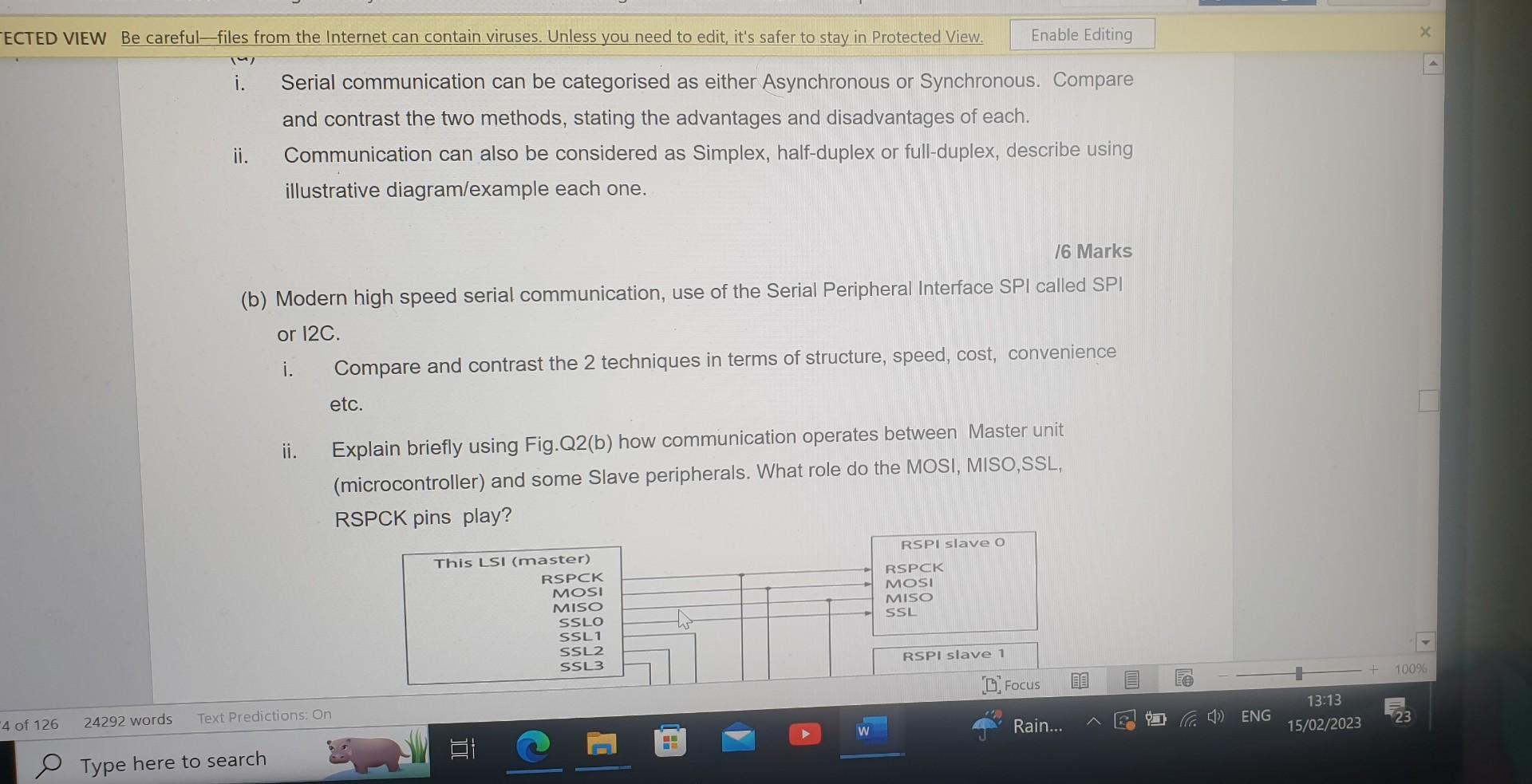 Solved (h) Semaphore and a Mutex are two inter-task | Chegg.com