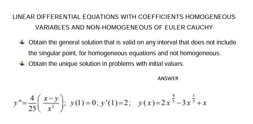 Solved LINEAR DIFFERENTIAL EQUATIONS WITH COEFFICIENTS | Chegg.com