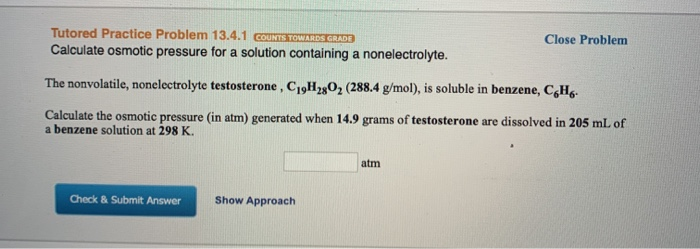 Solved Tutored Practice Problem 13.4.1 COUNTS TOWARDS CRADE | Chegg.com