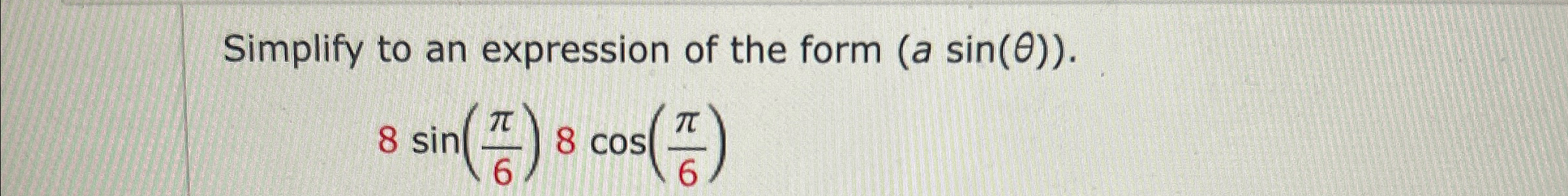 Solved Simplify to an expression of the form | Chegg.com