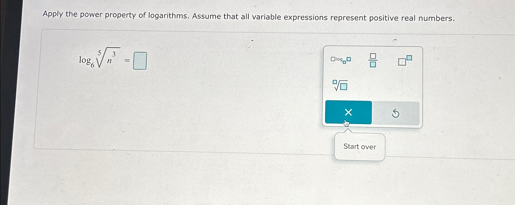 Apply the power property of logarithms. Assume that | Chegg.com