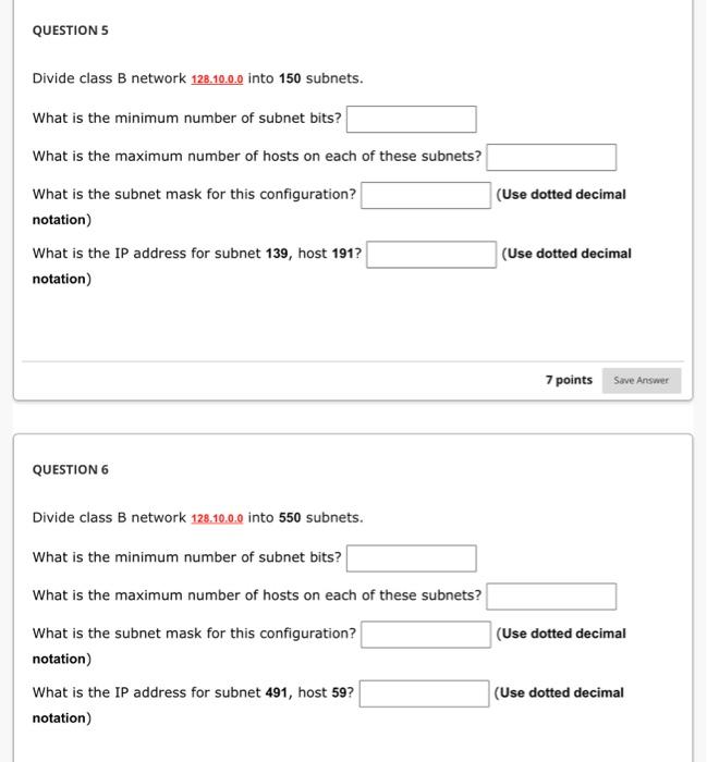 Divide Class B Network 128 10 0 0 Into 350 Subnets