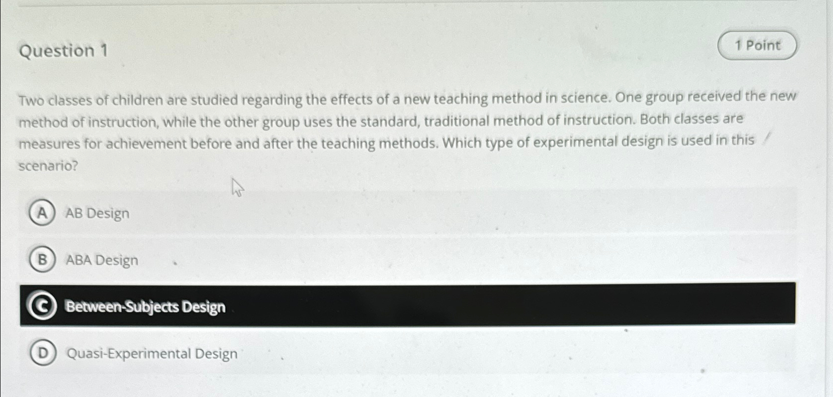 Solved Question 1Two classes of children are studied | Chegg.com