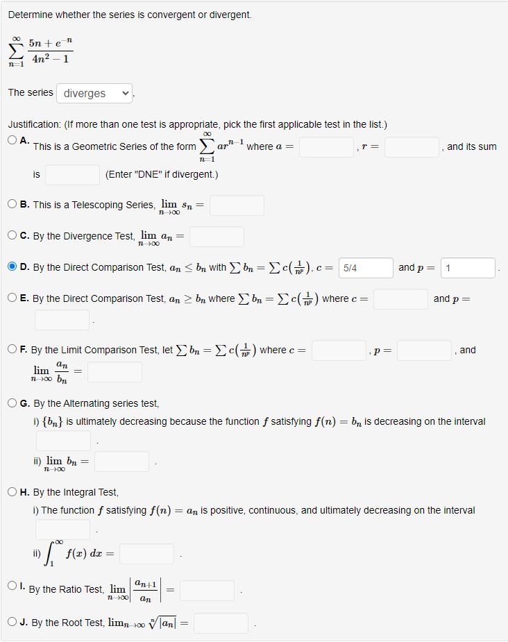 Solved Determine whether the series is convergent or | Chegg.com
