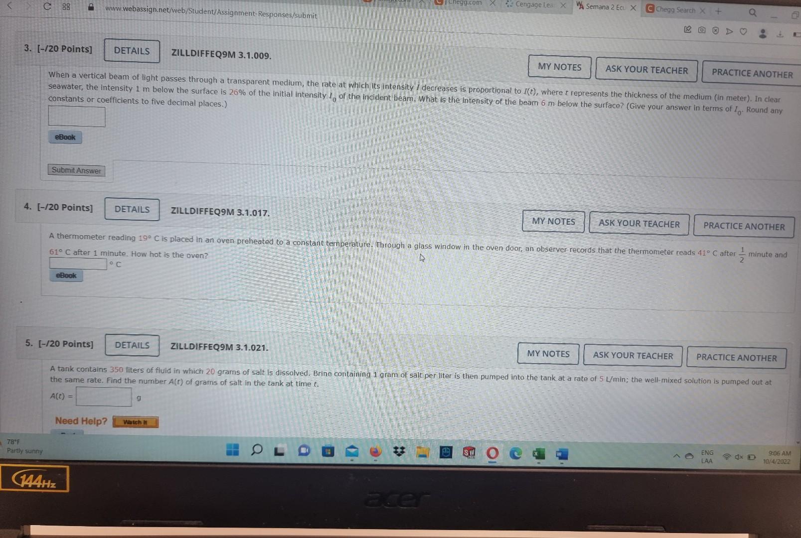 Solved constants or coefficients to five decimal places.) | Chegg.com