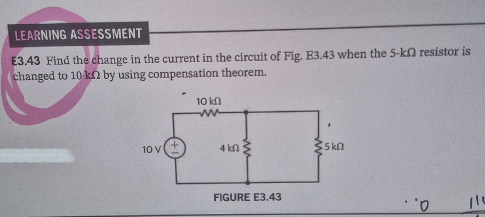 Solved LEARNING ASSESSMENTE3.43 ﻿Find the change in the | Chegg.com