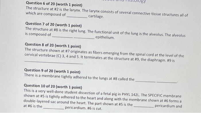 Solved USt this photo tor questions 1−12. Question 1 of 20 | Chegg.com