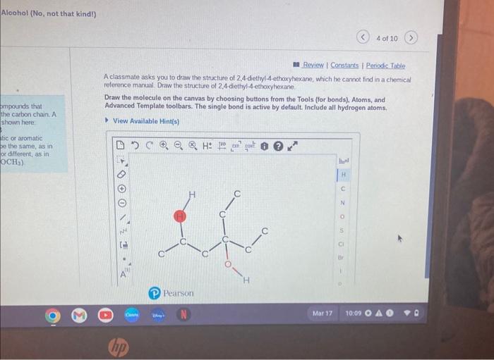Solved Aloohol (No, not that kind!) 4 of 10 A Review | | Chegg.com