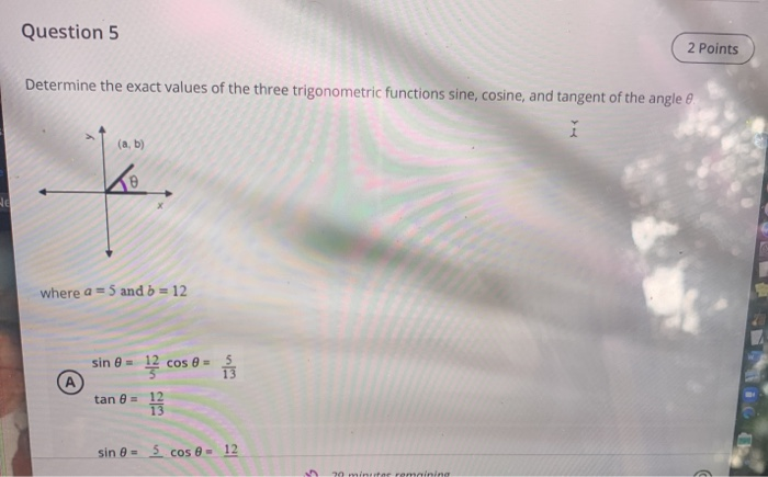 Solved The point is on the terminal side of an angle in | Chegg.com