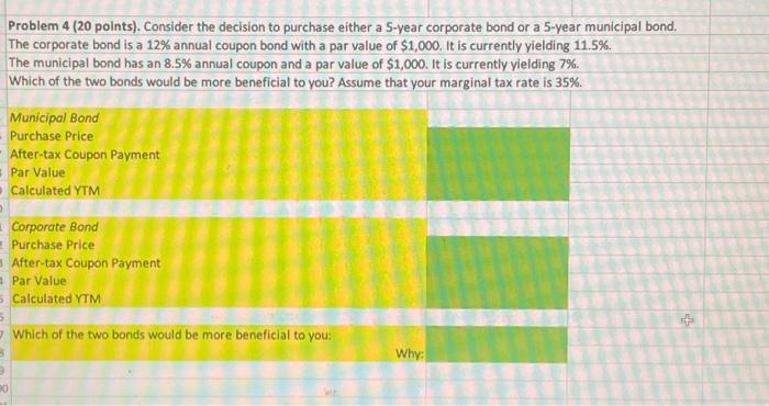 Solved Problem 4 (20 points). Consider the decision to | Chegg.com