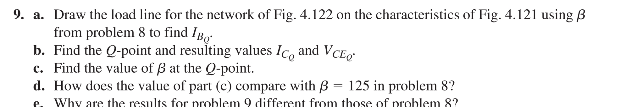 Solved a. ﻿Draw the load line for the network of Fig. 4.122 | Chegg.com