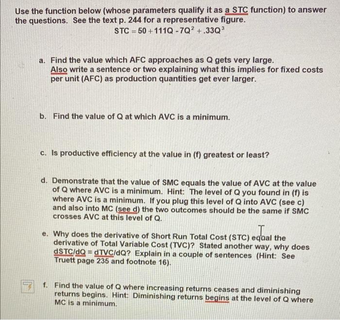 Solved Use the function below (whose parameters qualify it | Chegg.com