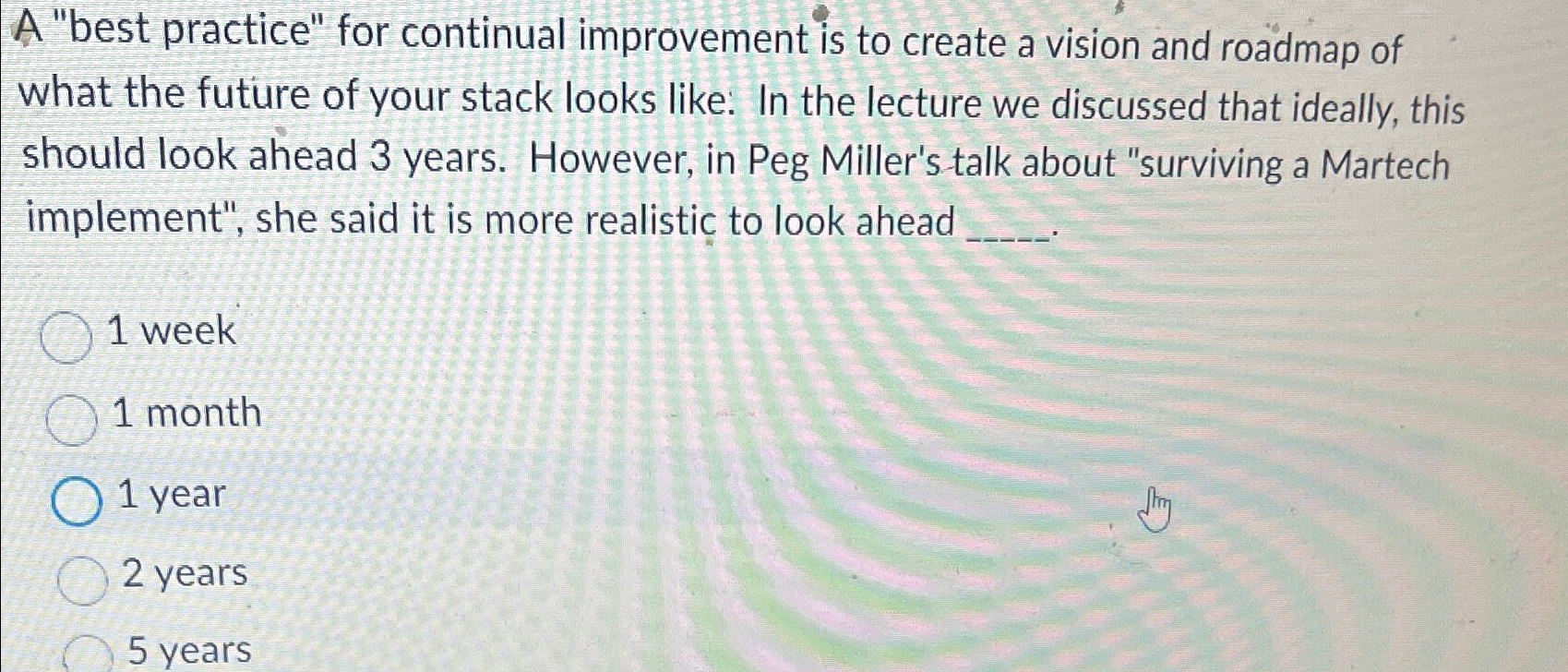 Solved A "best practice" for continual improvement is to | Chegg.com