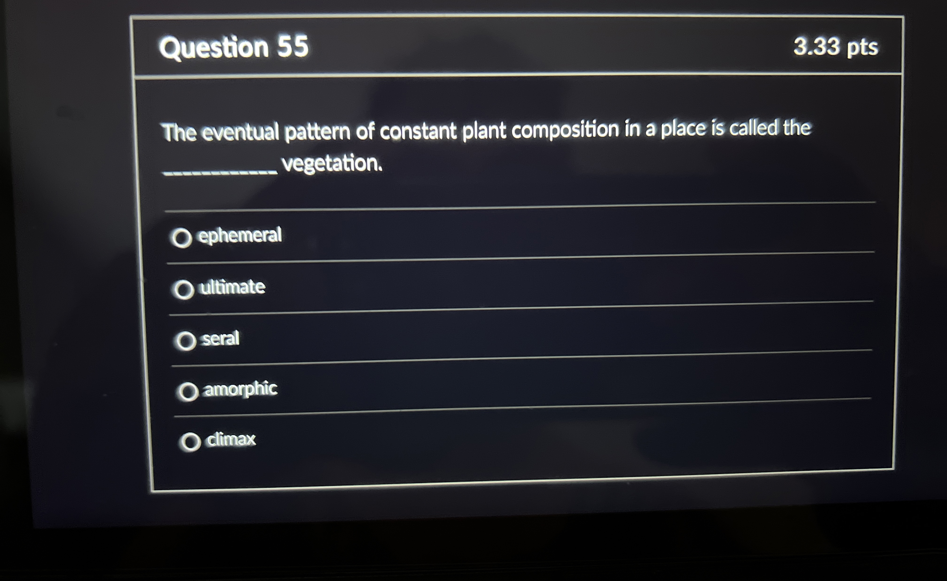 Solved Question 553.33 ﻿ptsThe eventual paltern of constant | Chegg.com