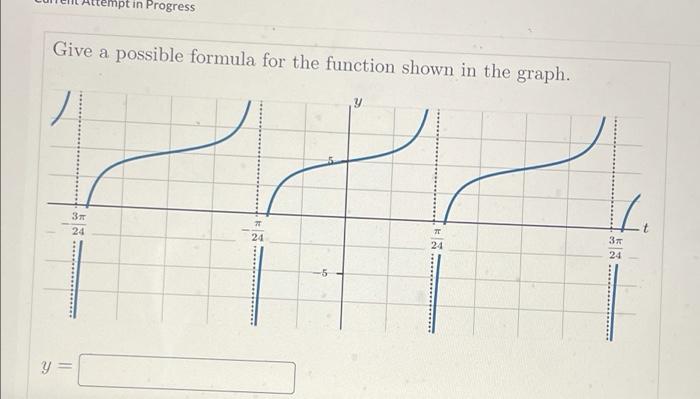 Solved Current Attempt in Progress Give a possible formula | Chegg.com