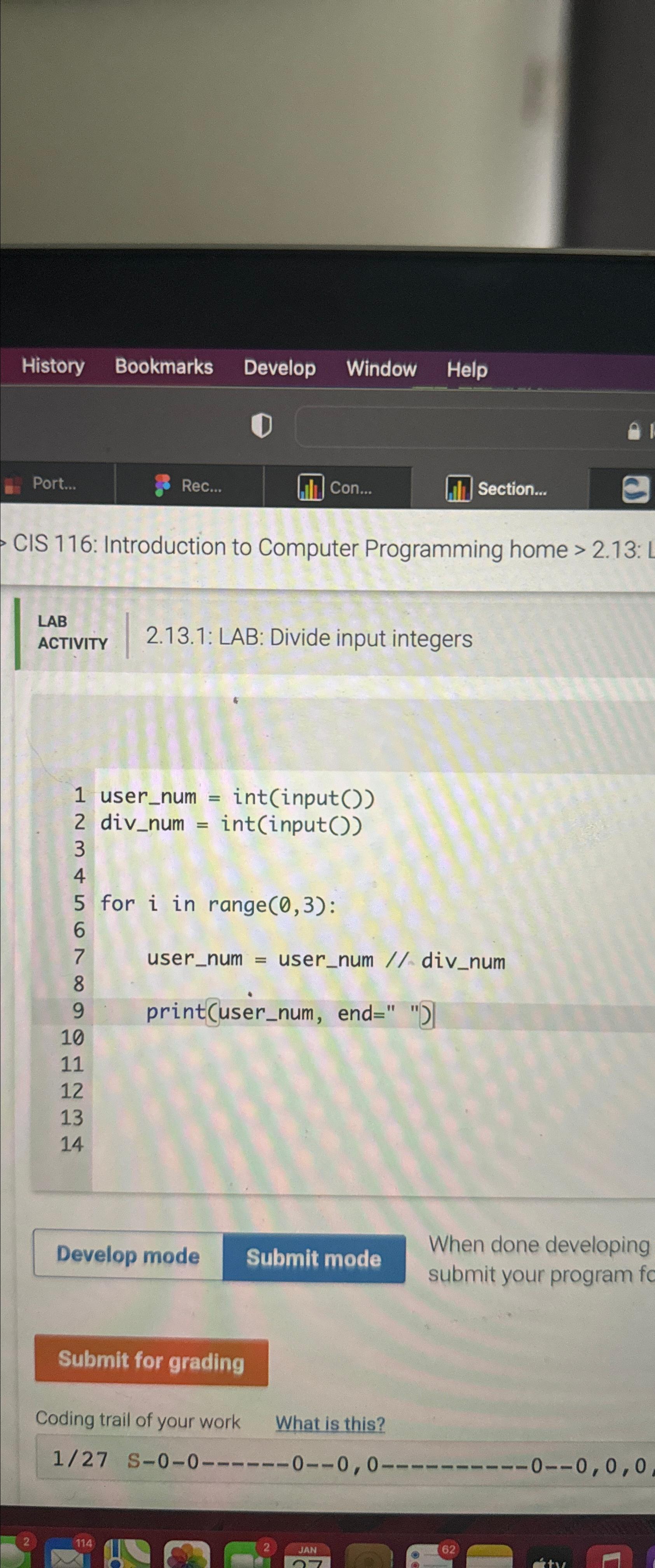 Solved How do i insert a new line for the code belowCIS 116: | Chegg.com