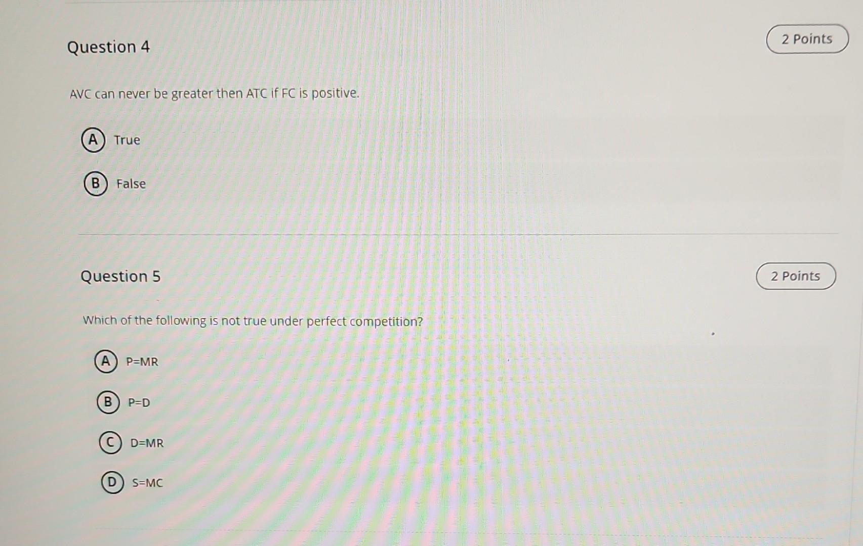 Solved AVC can never be greater then ATC if FC is positive. | Chegg.com