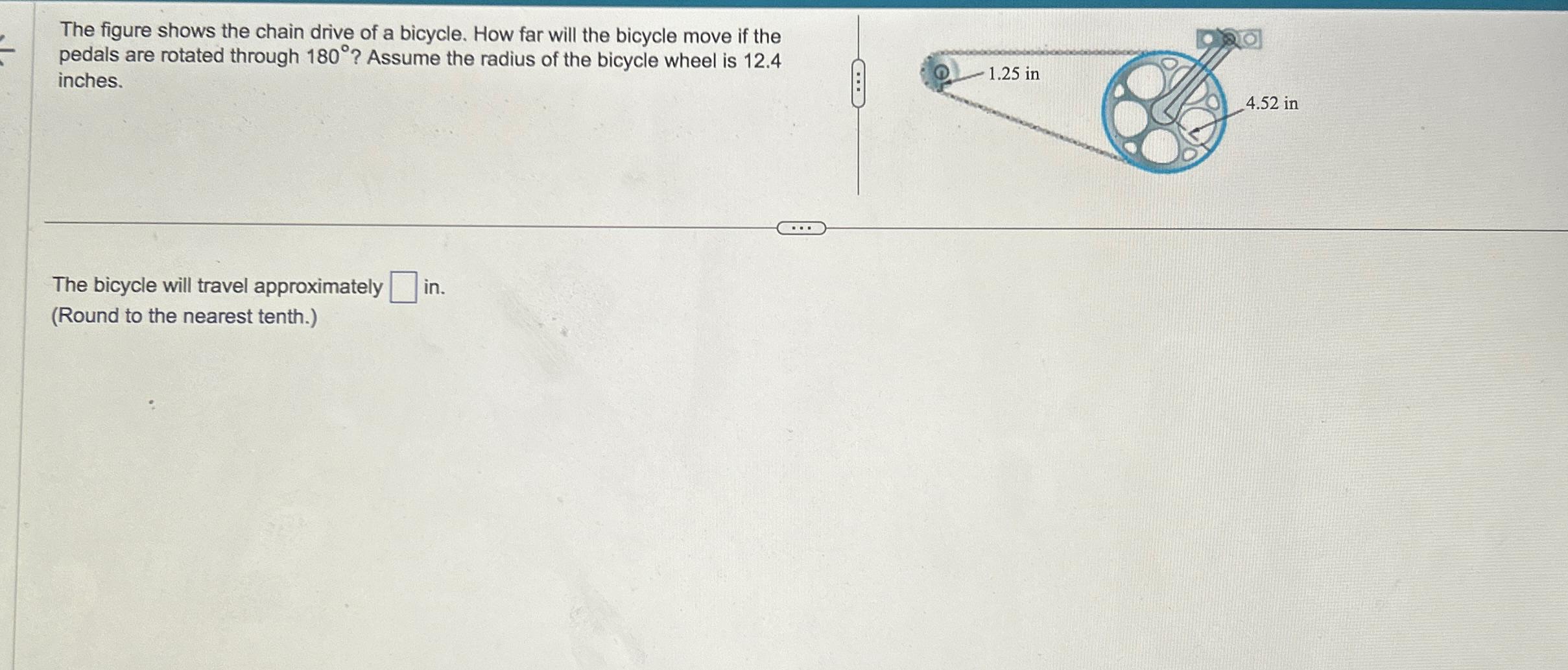 Solved The figure shows the chain drive of a bicycle. How | Chegg.com