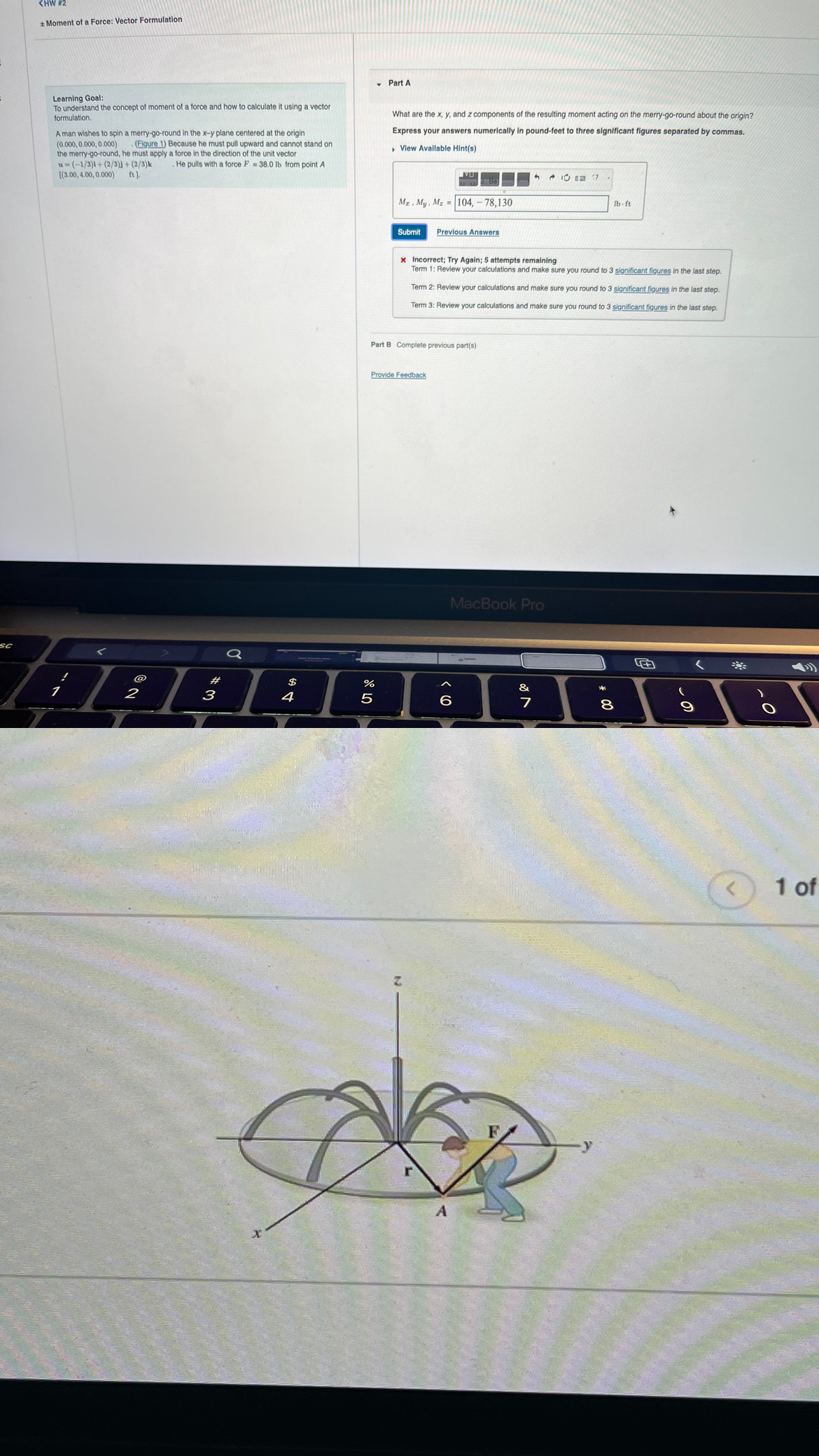 Solved +- ﻿Moment of a Force: Vector FormulationLearning | Chegg.com