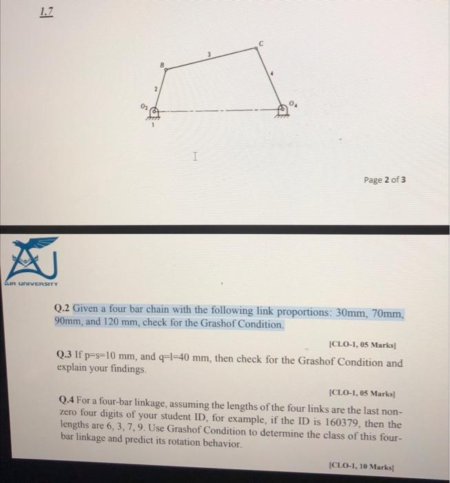 Solved Q.1 Find Degree of freedom DOF of given mechanisms: | Chegg.com