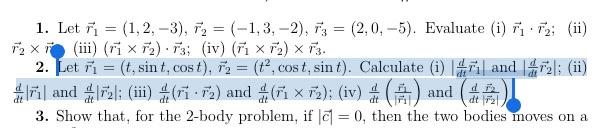 Solved 1. Let r1=(1,2,−3),r2=(−1,3,−2),r3=(2,0,−5). Evaluate | Chegg.com