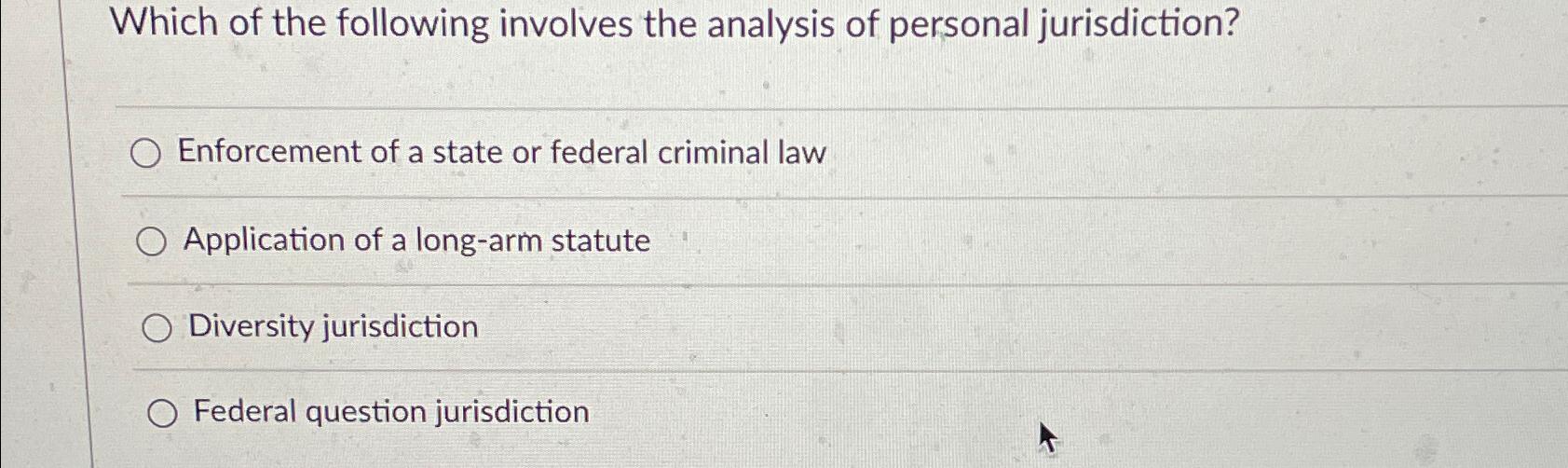 Solved Which of the following involves the analysis of | Chegg.com