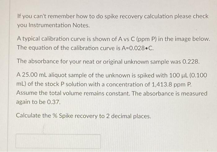 Solved If you can't remember how to do spike recovery | Chegg.com