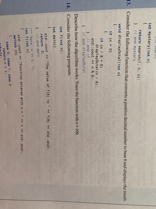 Solved Data Structure C++ Instruction: Implement your code | Chegg.com