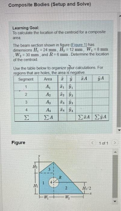 Solved Composite Bodies (Setup and Solve) Learning Goal: To | Chegg.com