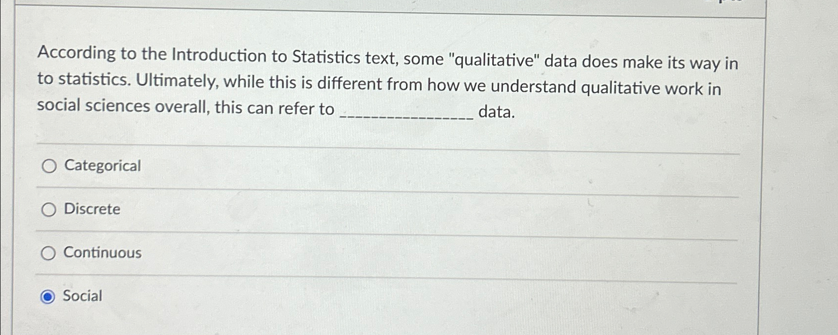 Solved According to the Introduction to Statistics text, | Chegg.com