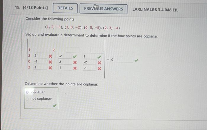 Solved Consider the following points. | Chegg.com
