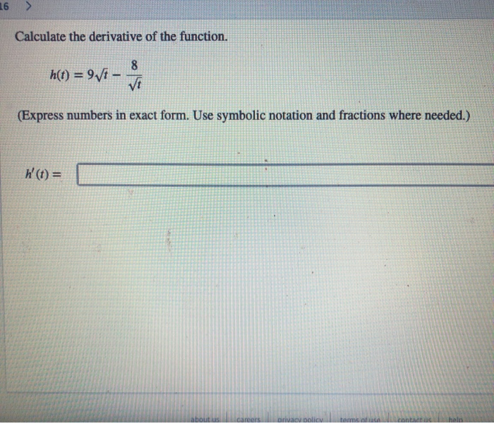 Solved Use the Power Rule to compute the derivative. (Use | Chegg.com