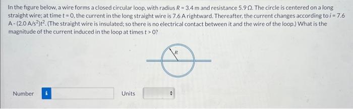 In the figure below, a wire forms a closed circular | Chegg.com