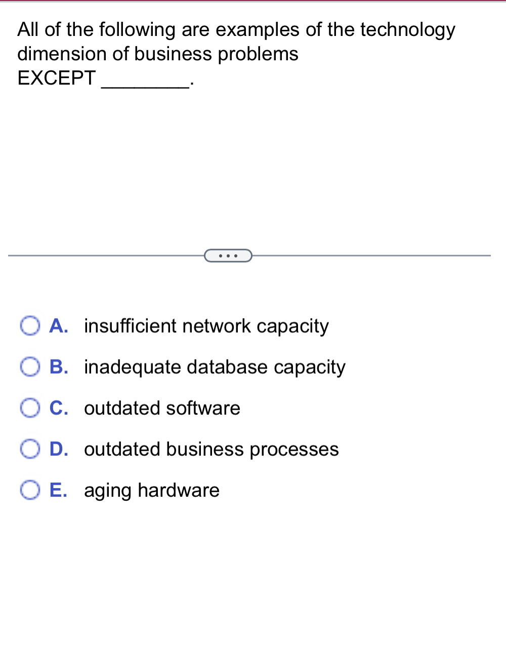 Solved All of the following are examples of the | Chegg.com