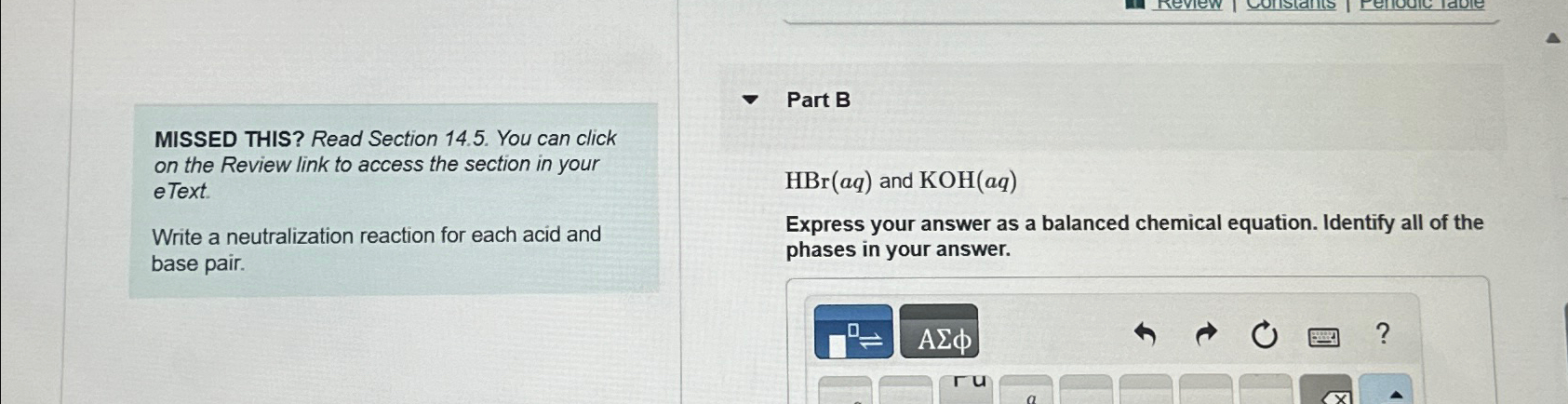 Solved Part BMISSED THIS? Read Section 14.5. ﻿You can click | Chegg.com