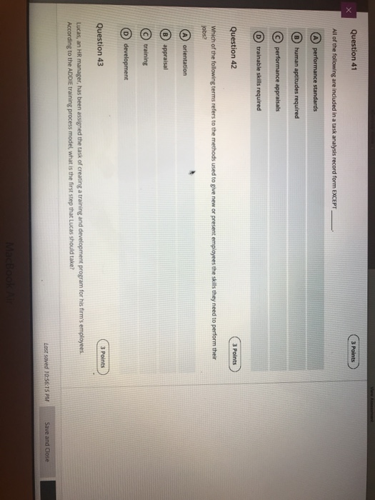 Solved Question 41 3 Points All of the following are | Chegg.com