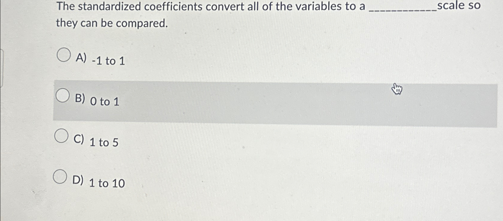 Solved The standardized coefficients convert all of the | Chegg.com