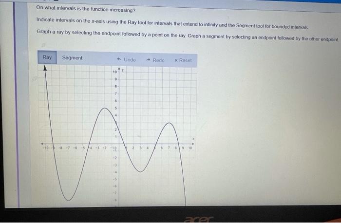 Solved On what intervals is the function increasing? | Chegg.com