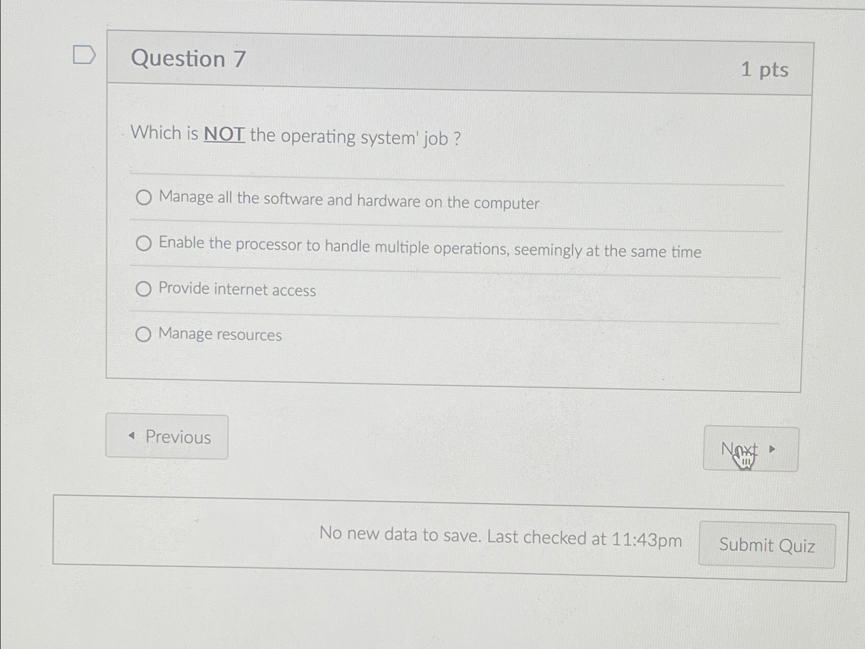 Solved Question 71ptsWhich is NOT the operating system' | Chegg.com
