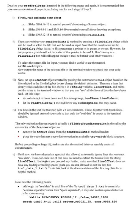 Solved Overview The project is to develop an application | Chegg.com