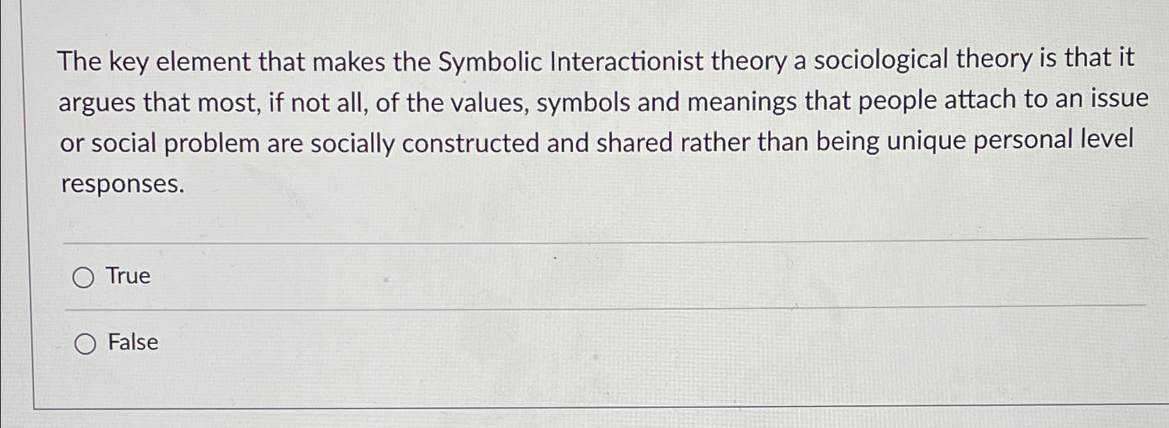 Solved The key element that makes the Symbolic | Chegg.com