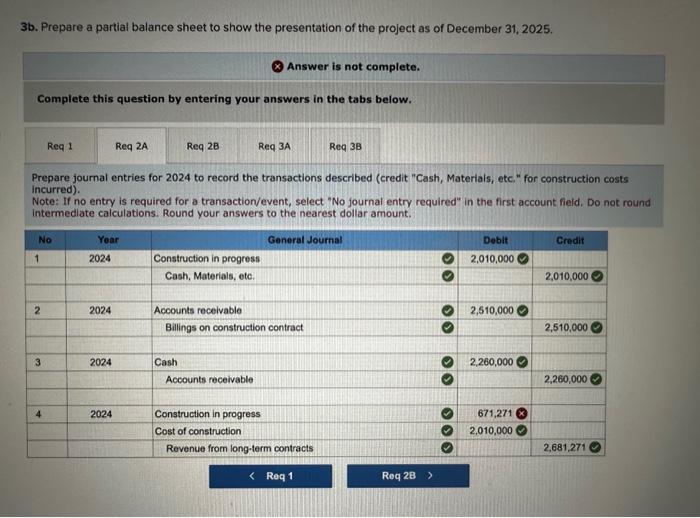 Solved b. Prepare a partial balance sheet to show the | Chegg.com