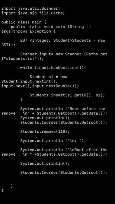 public class Student \{ int ID; String name; double | Chegg.com