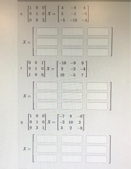 Solved Linear algebra question: find the matrix X solving | Chegg.com