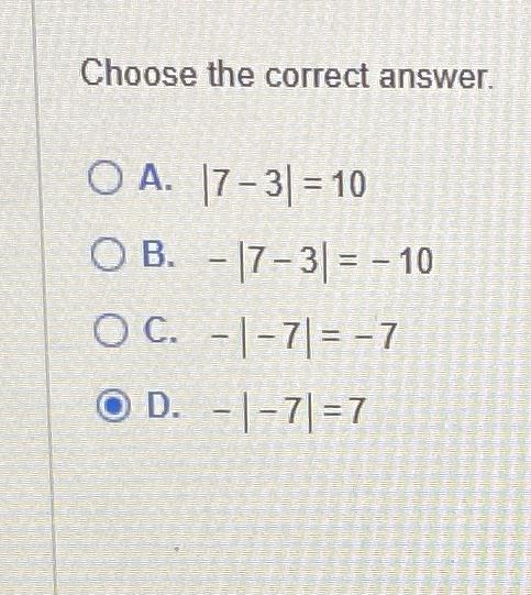 Solved Choose the correct | Chegg.com